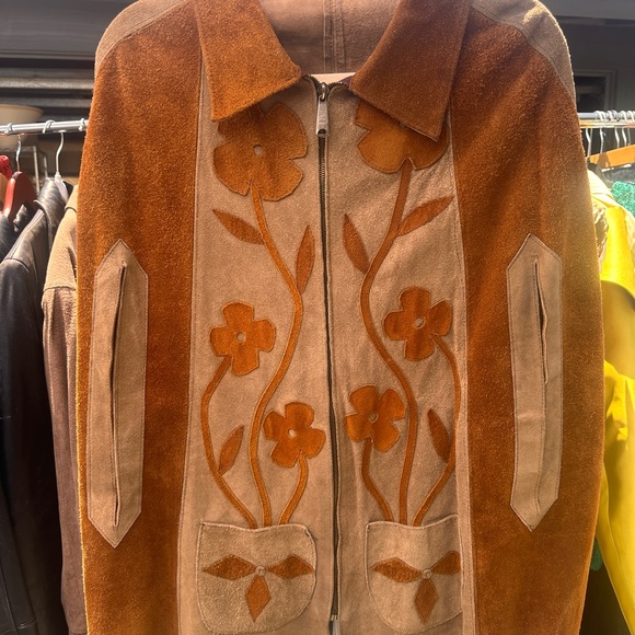 Vintage | Jackets & Coats | Vintage Brown And Tan Floral Cape | Poshmark